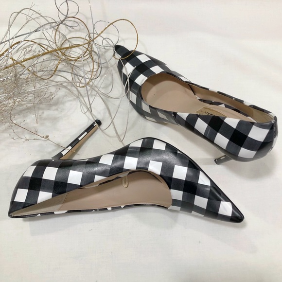 Zara | Shoes | Zara Basic Checkered Stiletto Shoes | Poshmark